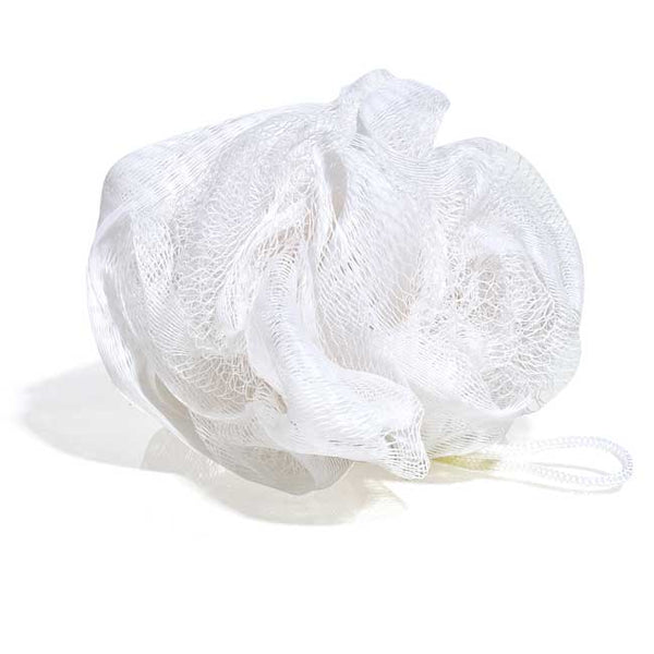SUZANNE Organics White Shower Puff | ToxicFree – Suzanne Somers